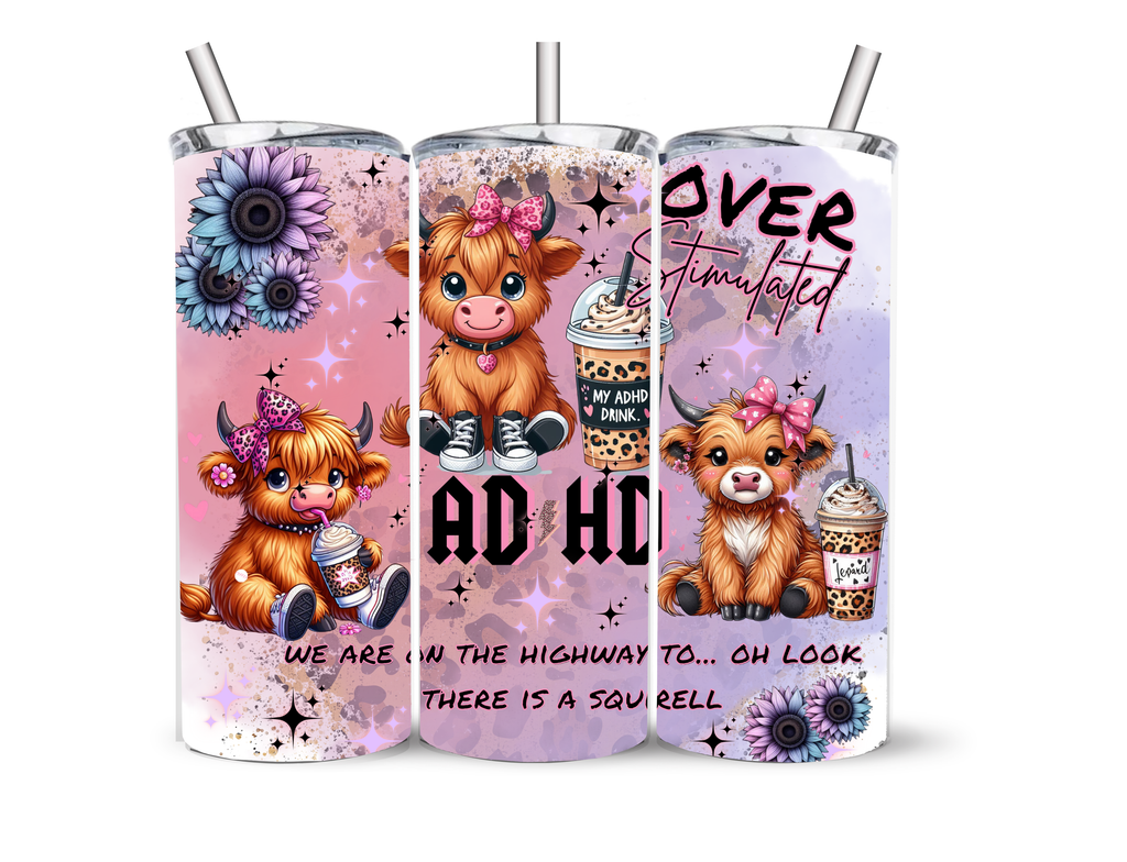 ADHD - 20 Oz SUBLIMATION PRINT – Lux Label & Co.