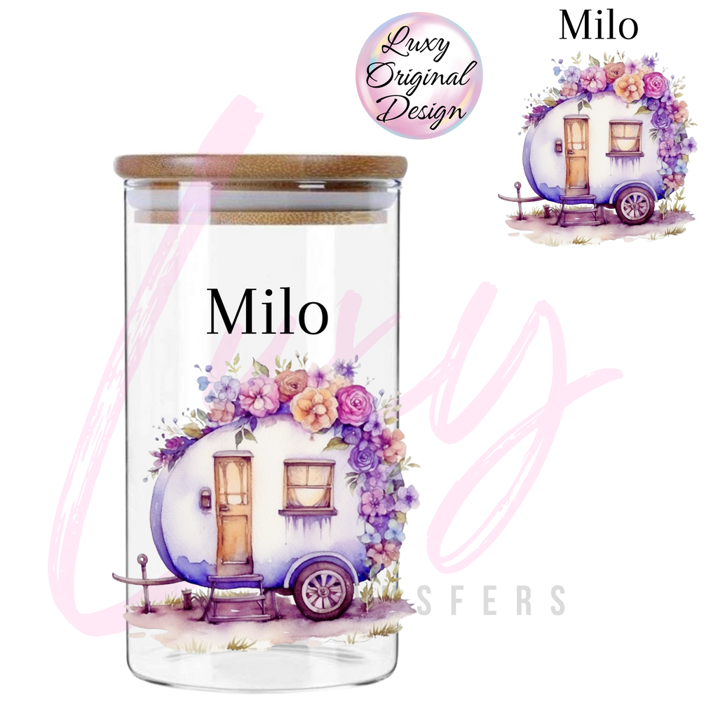 FLORAL CARAVAN MILO CANISTER UV DECAL – Lux Label & Co.