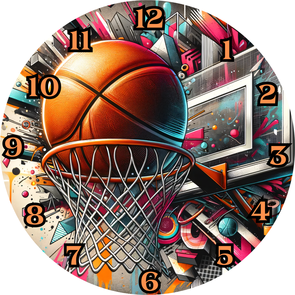 BASKETBALL - CLOCK TRANSFER – Lux Label & Co.