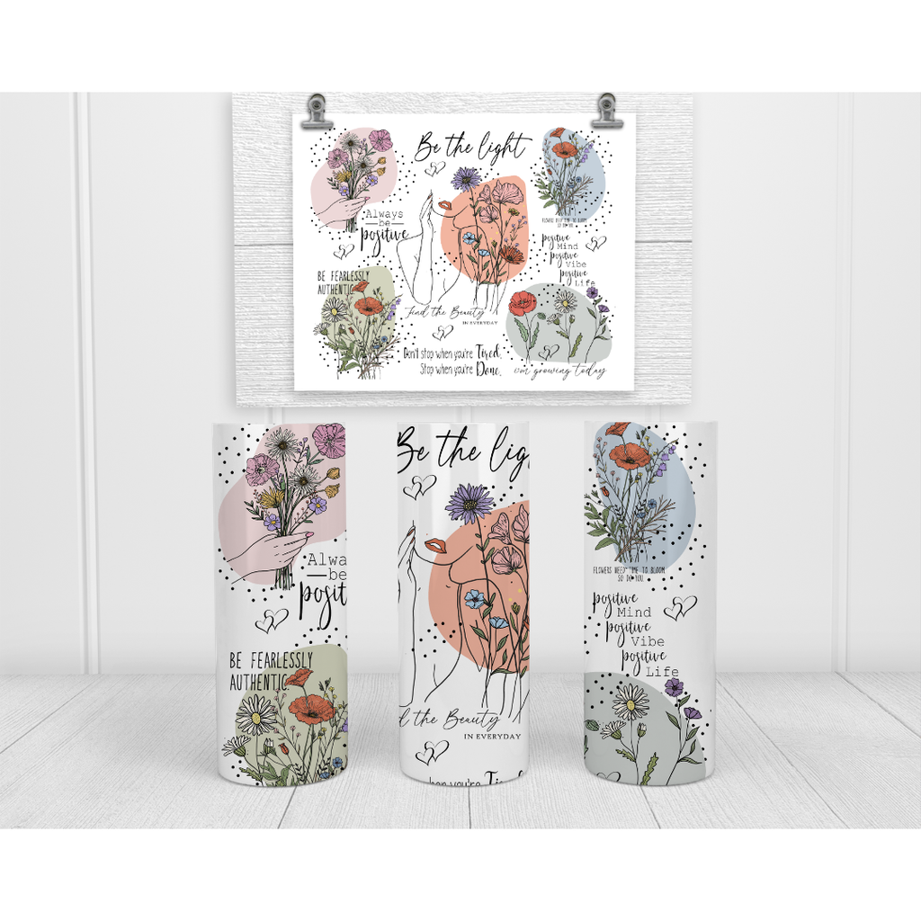 BE THE LIGHT - Sublimation 20oz Tumbler Prints – Lux Label & Co.