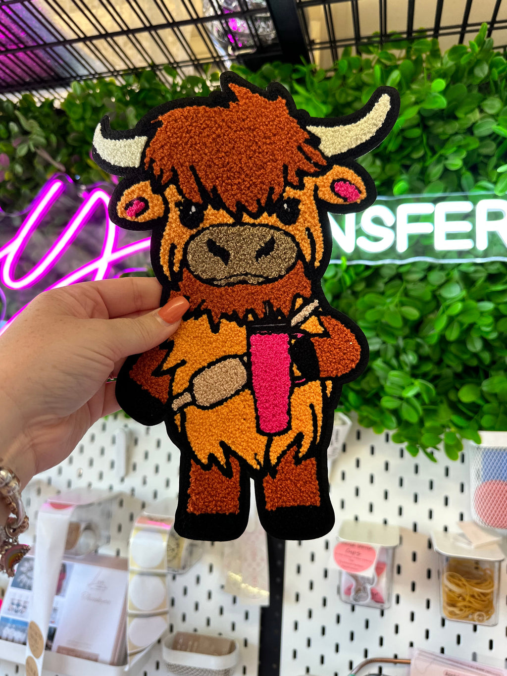 HIGHLAND COW CHENILLE PATCH – Lux Label & Co.