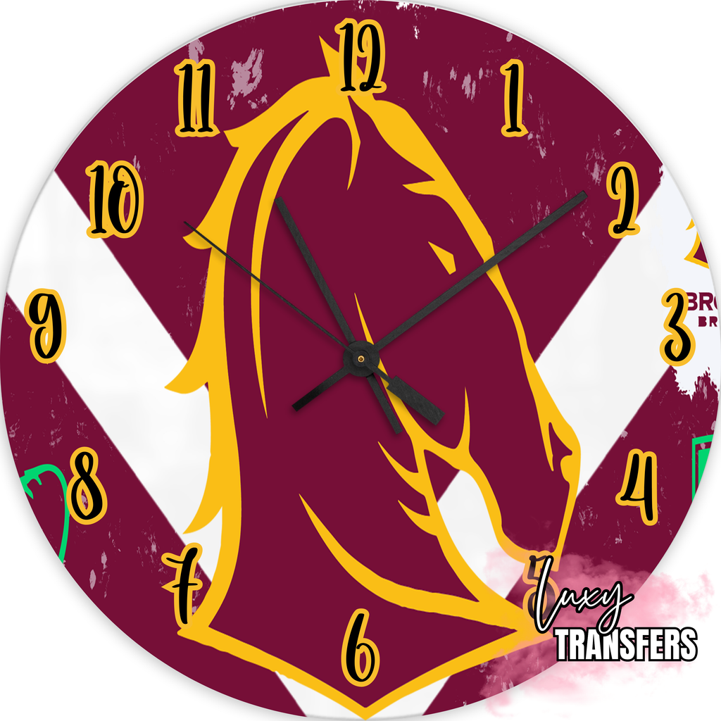 TEAM #1 -30CM CLOCK TRANSFER – Lux Label & Co.