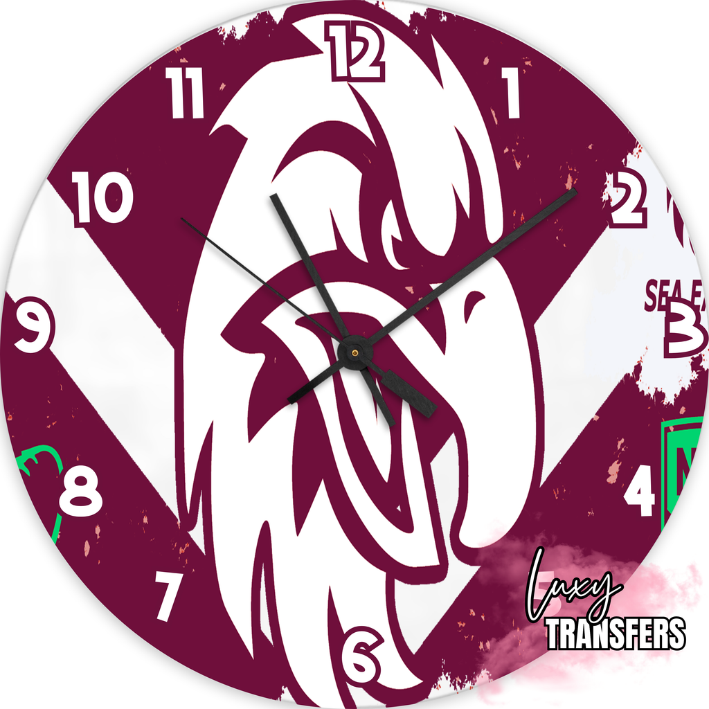 TEAM #12 -30CM CLOCK TRANSFER – Lux Label & Co.