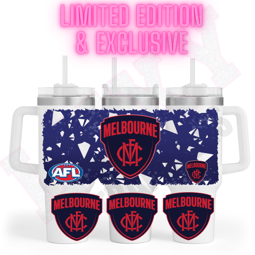AFL MELBOURNE -40 OZ WRAP – Lux Label & Co.