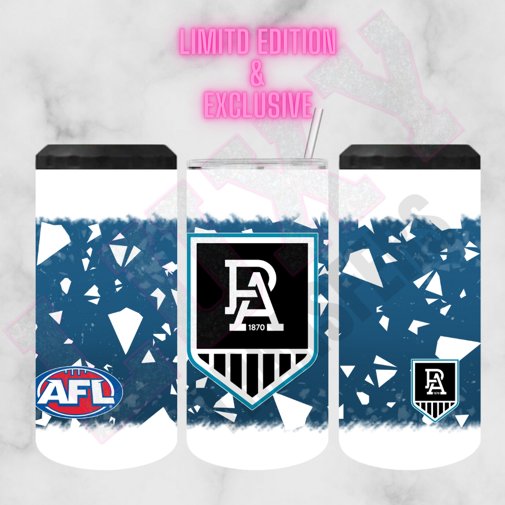 AFL PORT ADELAIDE - INSTOCK 16 OZ UV DTF WRAP – Lux Label & Co.