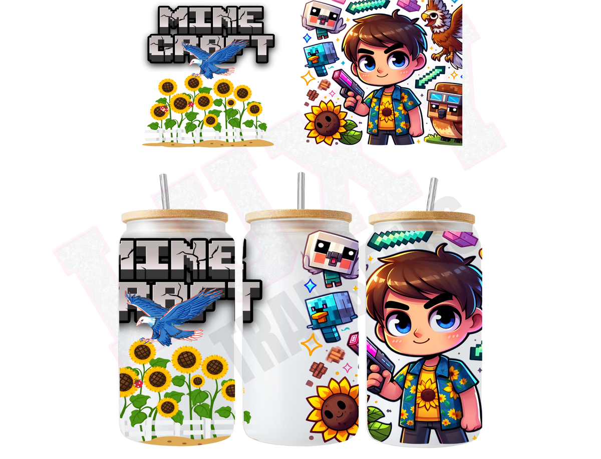 MINECRAFT- INSTOCK 16 OZ UV DTF WRAP – Lux Label & Co.