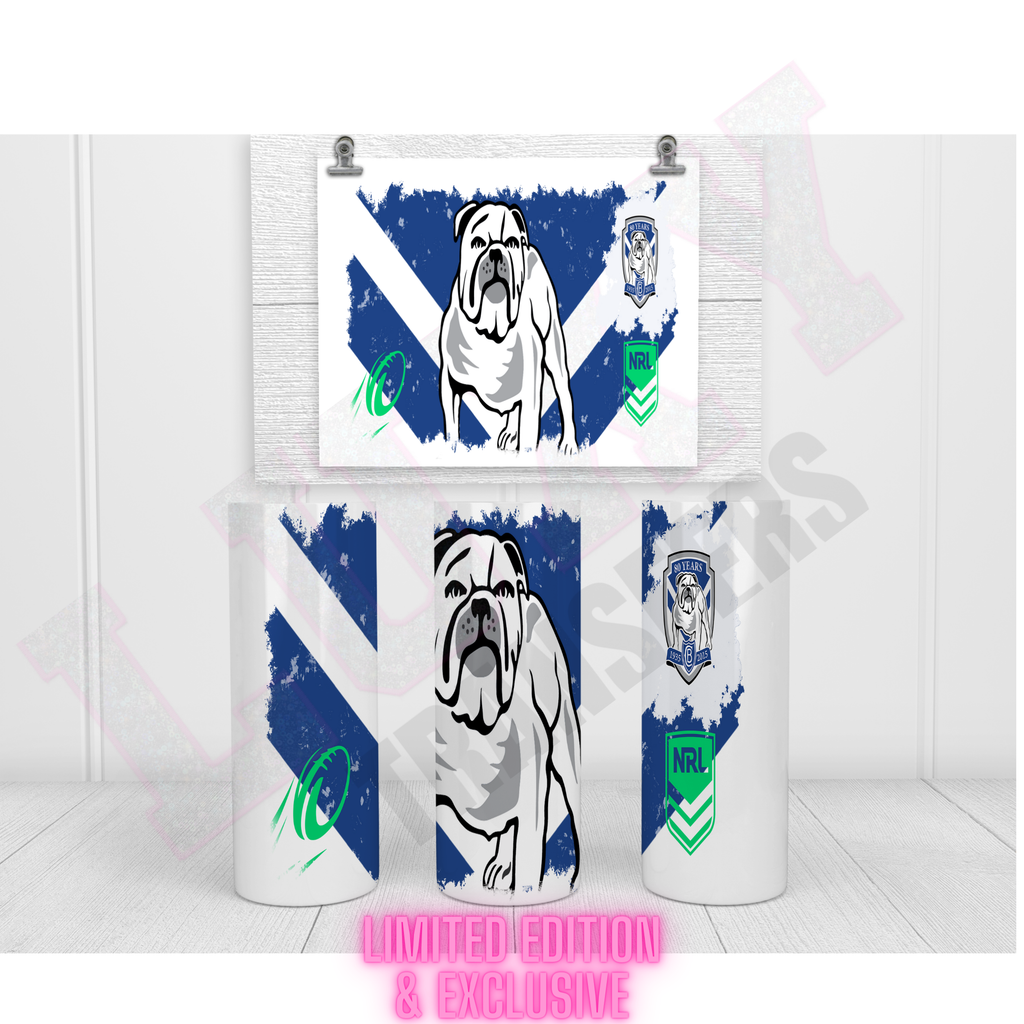 NRL BULLDOGS - INSTOCK 20 OZ SUBLIMATION PRINT – Lux Label & Co.