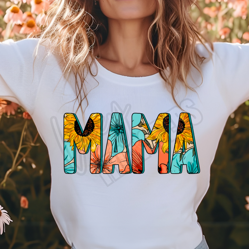 SUNFLOWER MAMA - SCREEN PRINT TRANSFER – Lux Label & Co.